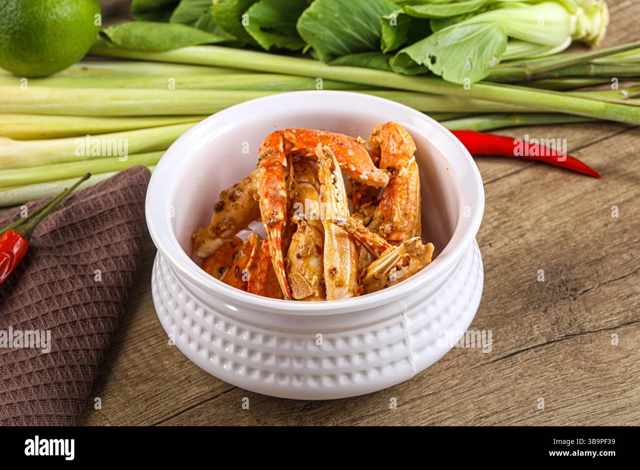 Delicous steamed Spider crab Claws snack Stock Photo - Alamy