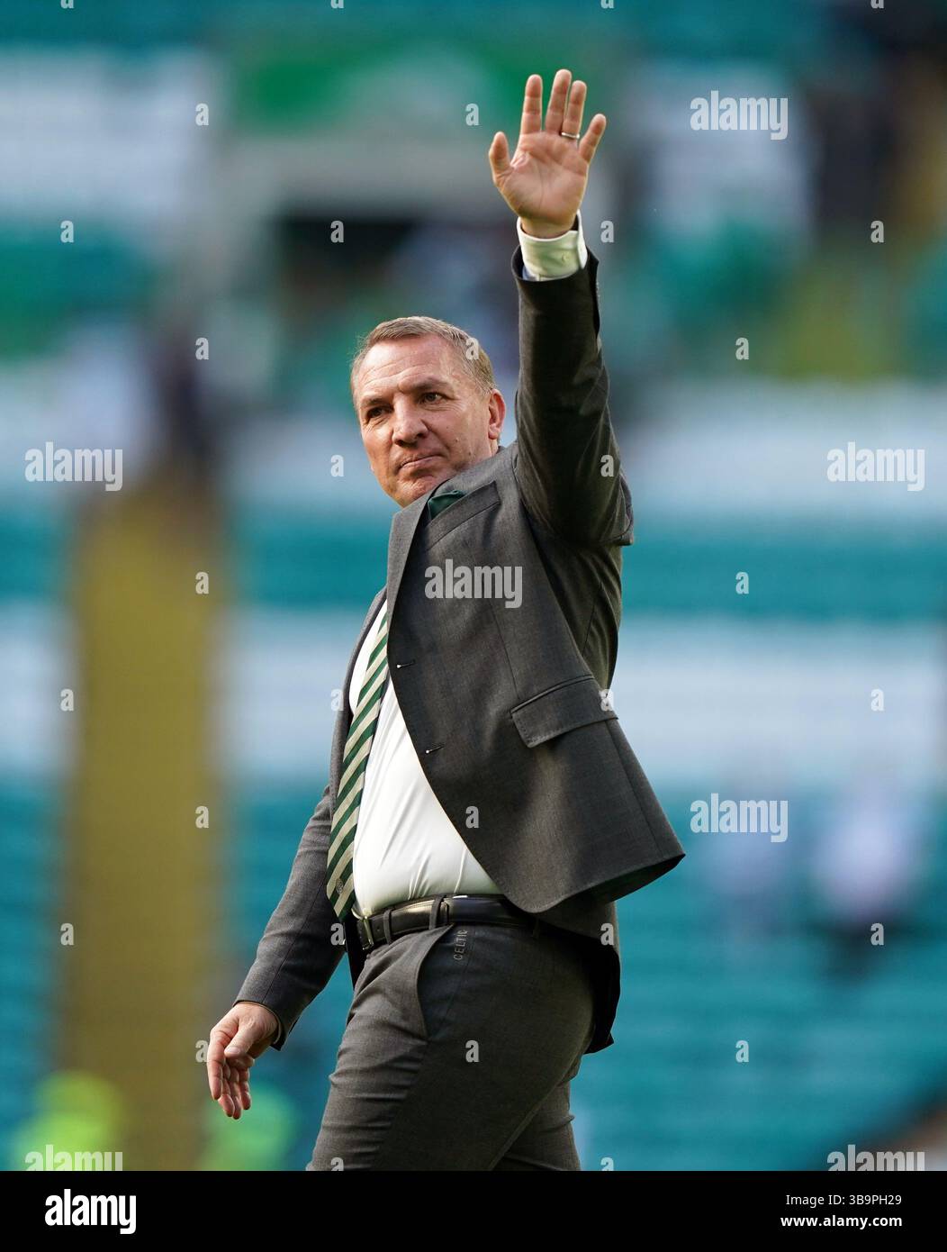 Celtic manager Brendan Rodgers following the William Hill Premiership ...