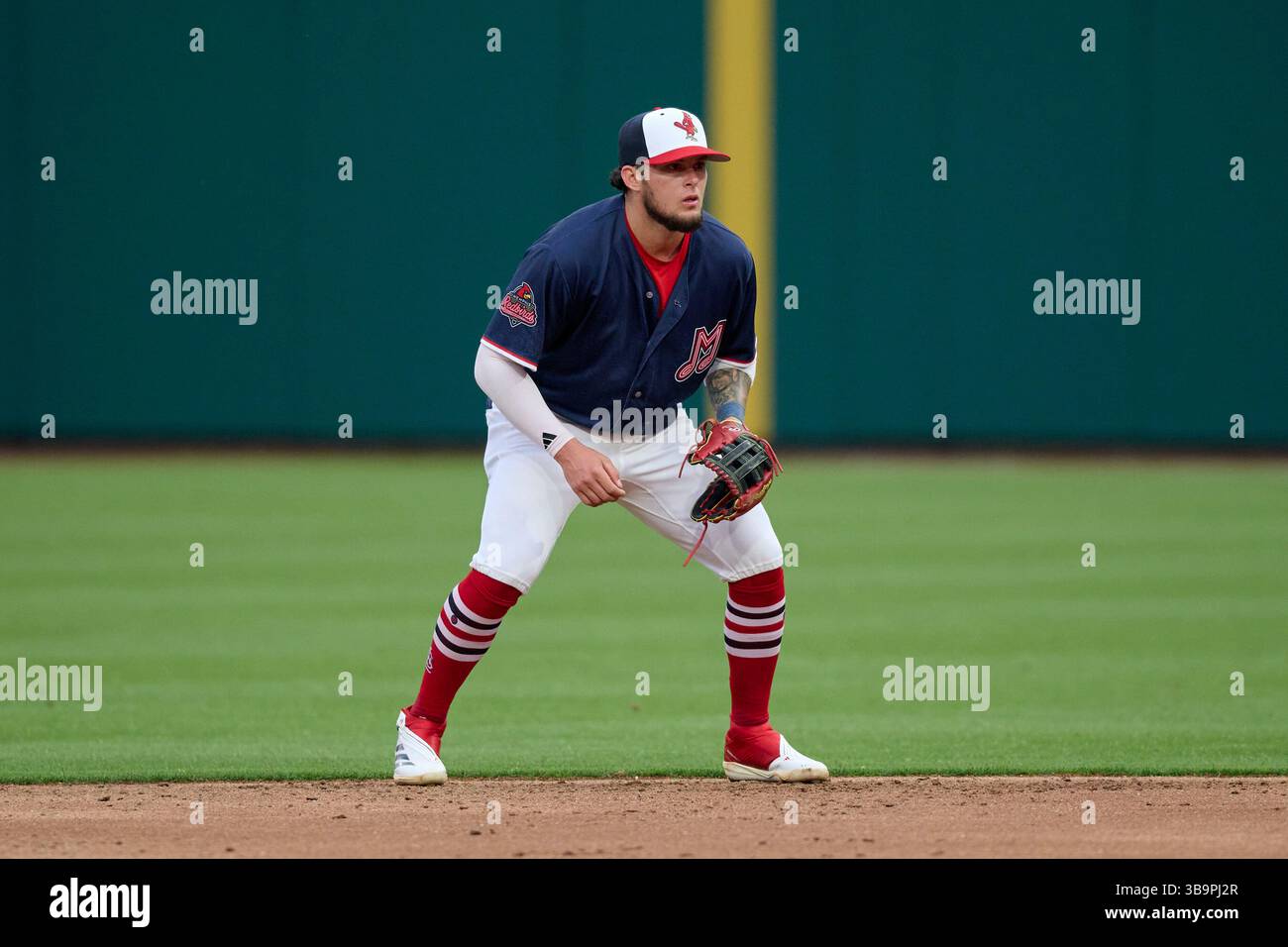 Memphis Redbirds second baseman César Prieto (13) during an MiLB ...