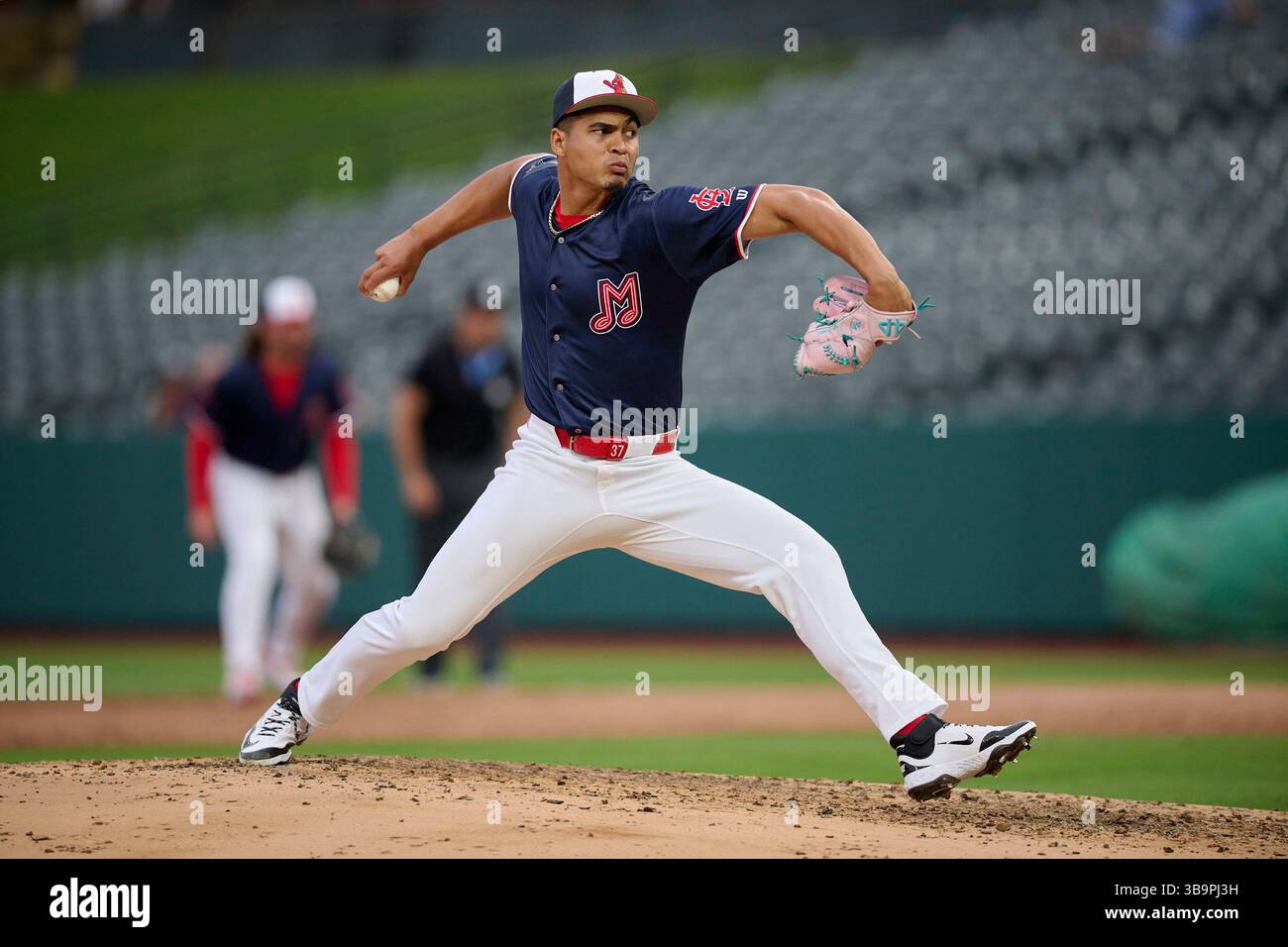Memphis Redbirds pitcher Leonardo Taveras (71) during an MiLB ...