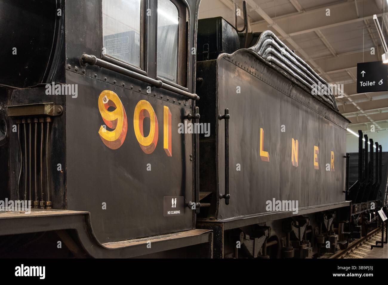 Steam locomotive, North Eastern Railway T3 (LNER Q7) class 0-8-0 No 901 ...