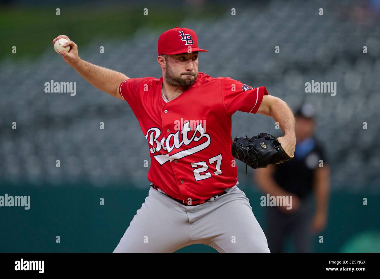 Louisville Bats pitcher Brandon Komar (27) during an MiLB International ...