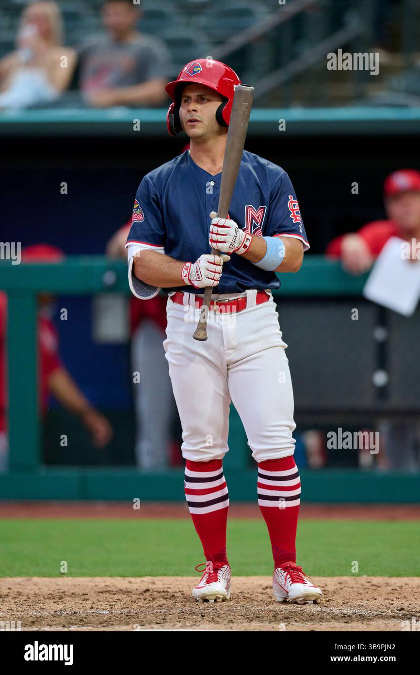 Memphis Redbirds Mike Antico (3) bats during an MiLB International ...
