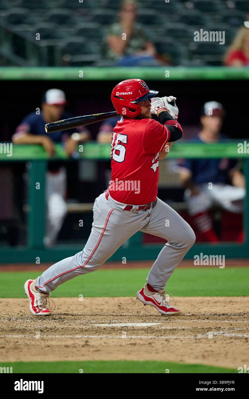 Louisville Bats P.J. Higgins (16) bats during an MiLB International ...