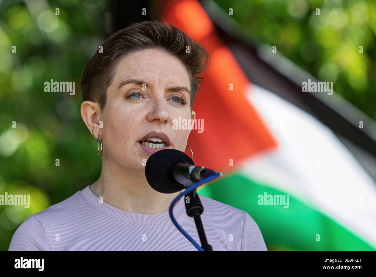Bristol, UK. 10th May, 2025. Ahead of a protest March through the ...