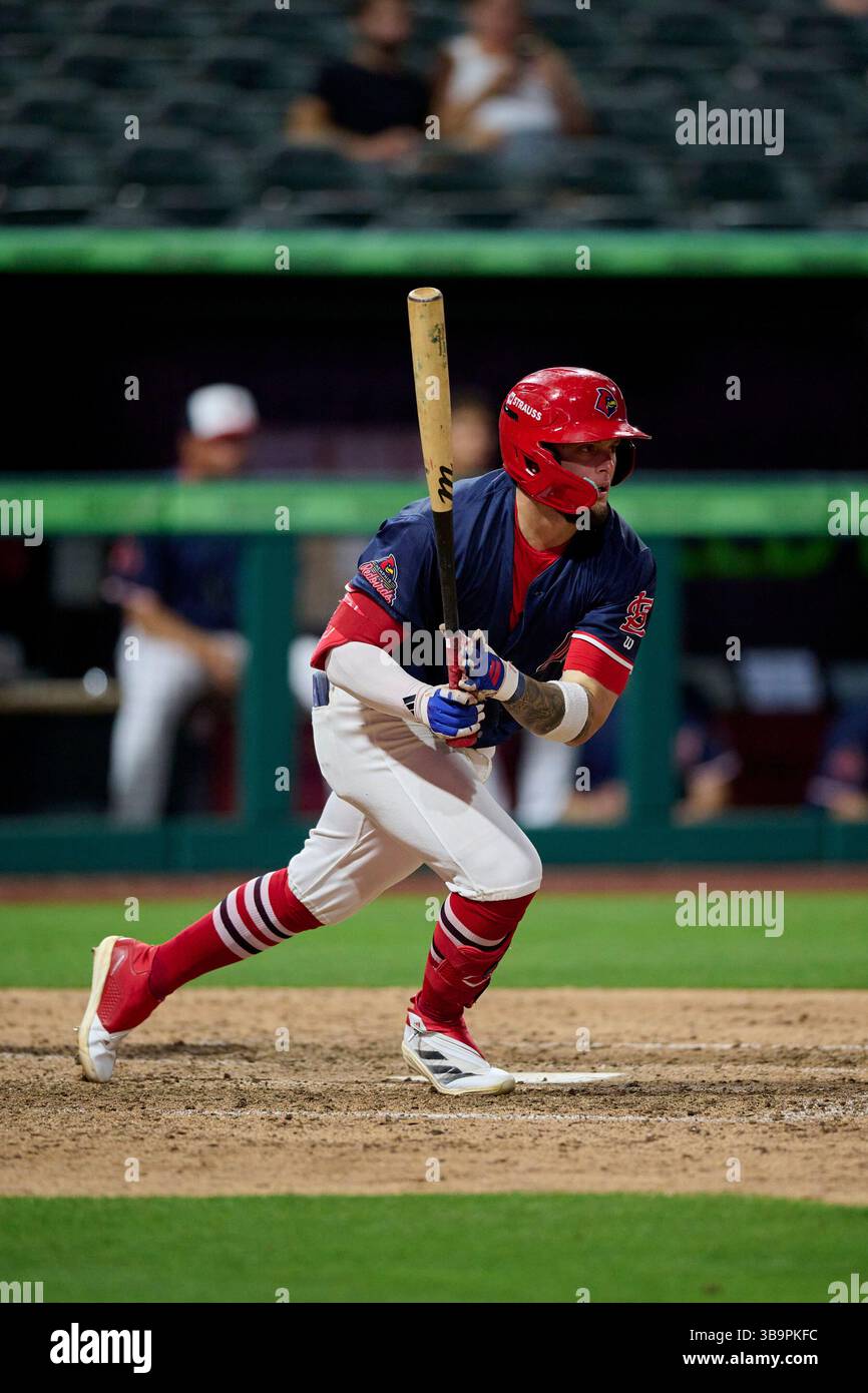 Memphis Redbirds César Prieto (13) bats during an MiLB International ...