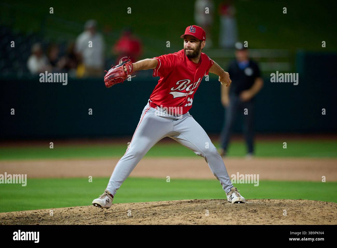 Louisville Bats pitcher Sam Moll (19) during an MiLB International ...
