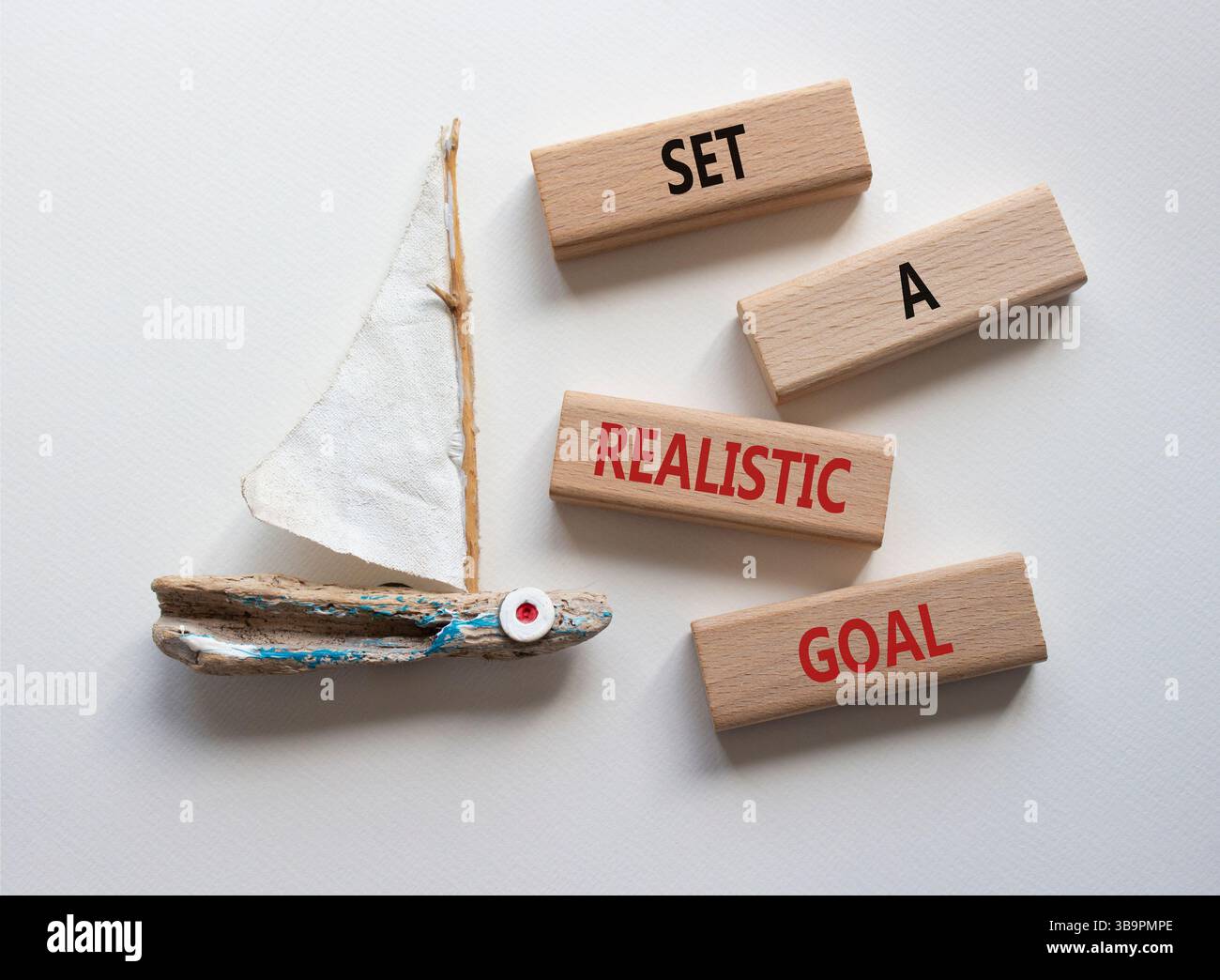 Set a realistic goal symbol. Concept words Set a realistic goal on ...