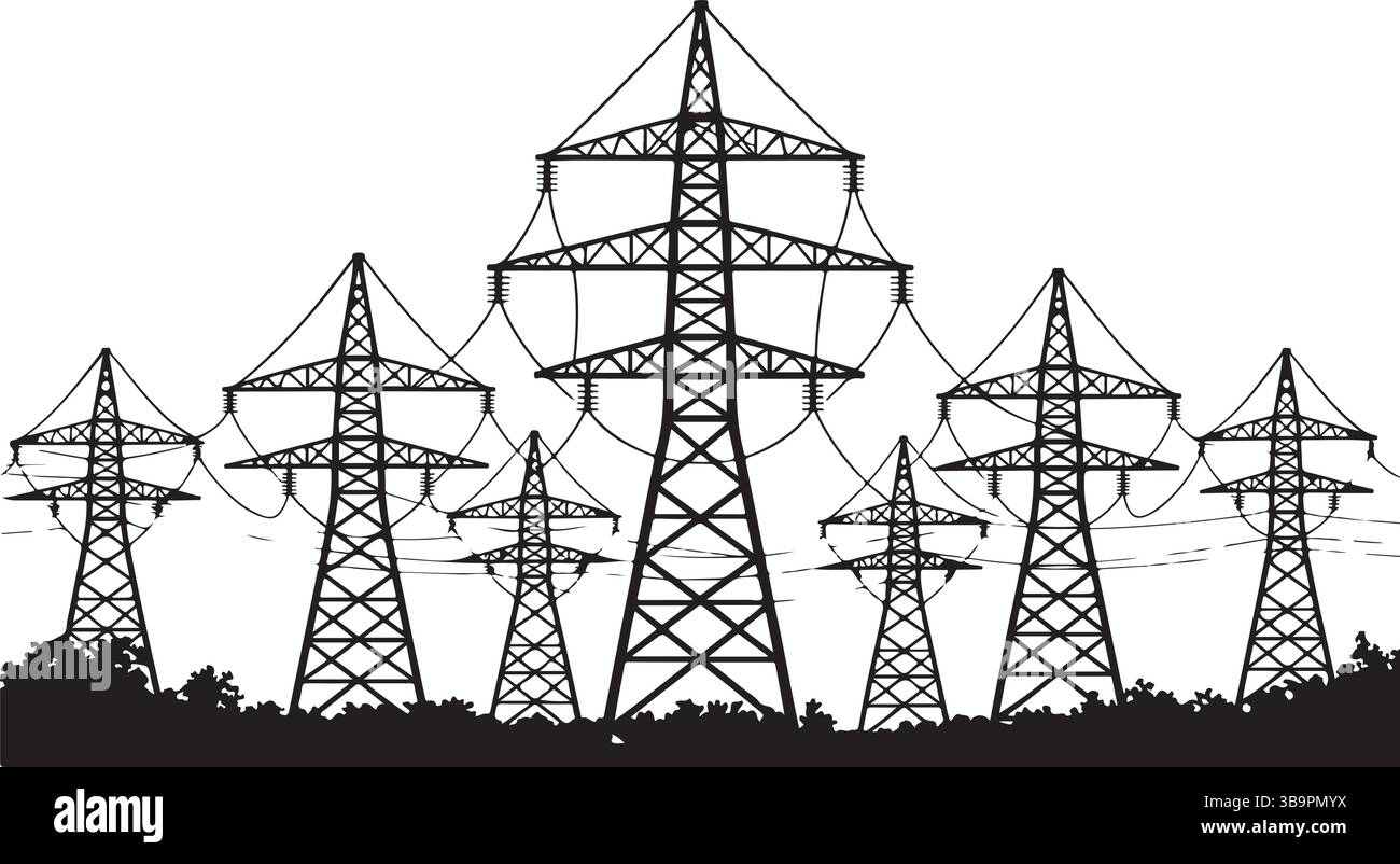 Diverse Collection of Transmission Tower Designs Electricity Pylons ...