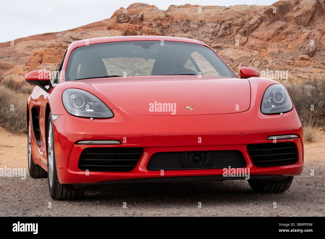Professional car photos of a red sports car Stock Photo - Alamy