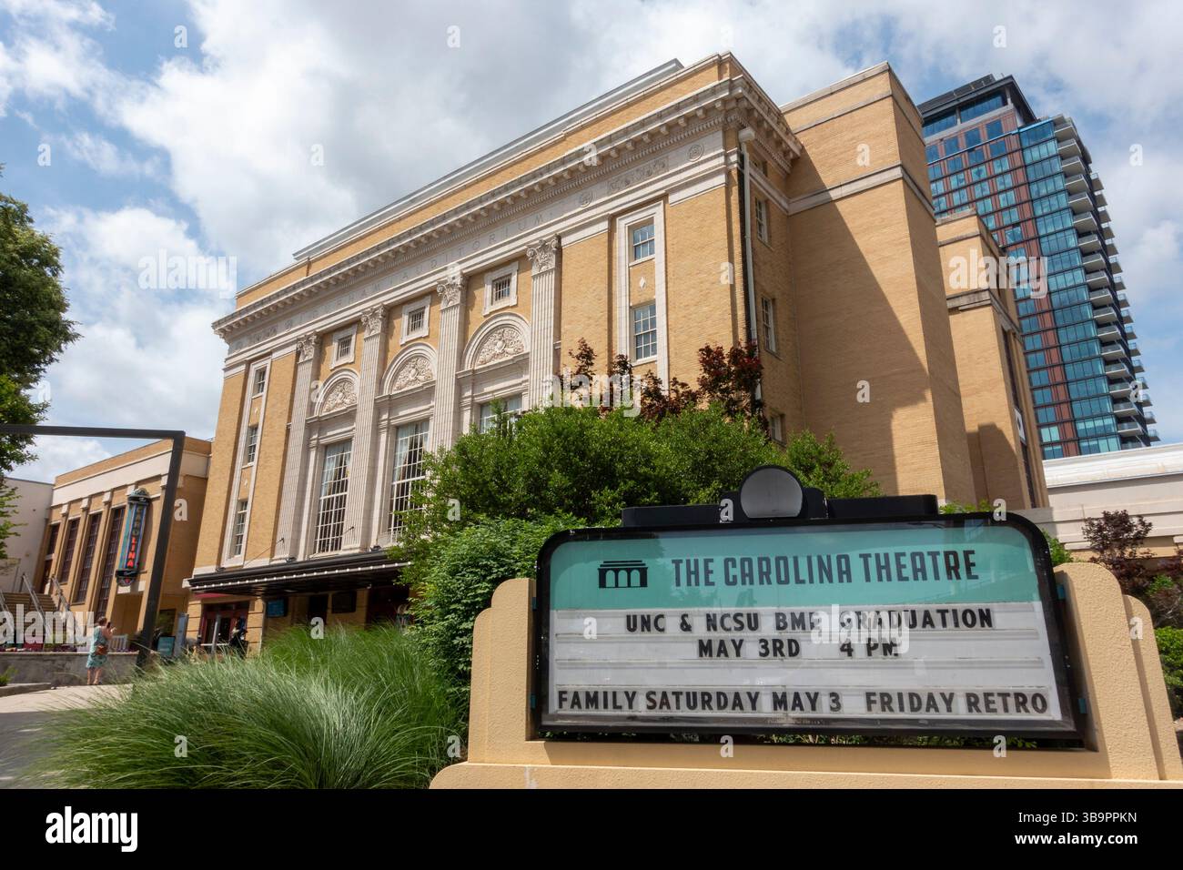 Durham, NC - US - May 3, 2025 The Carolina Theatre, a historic gem in ...