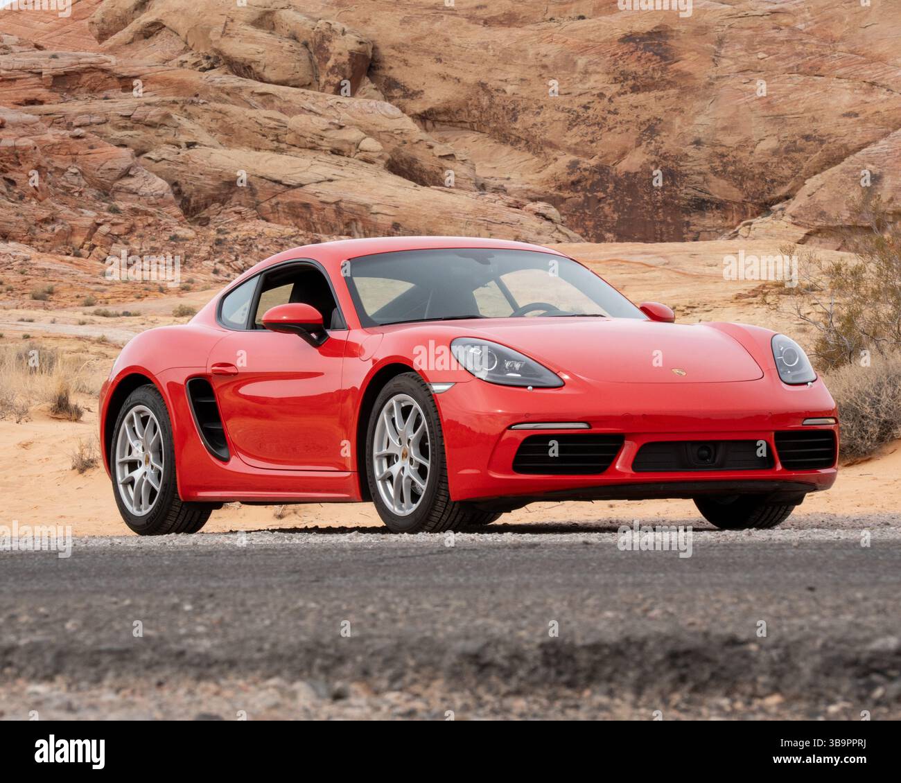 Professional car photos of a red sports car Stock Photo - Alamy
