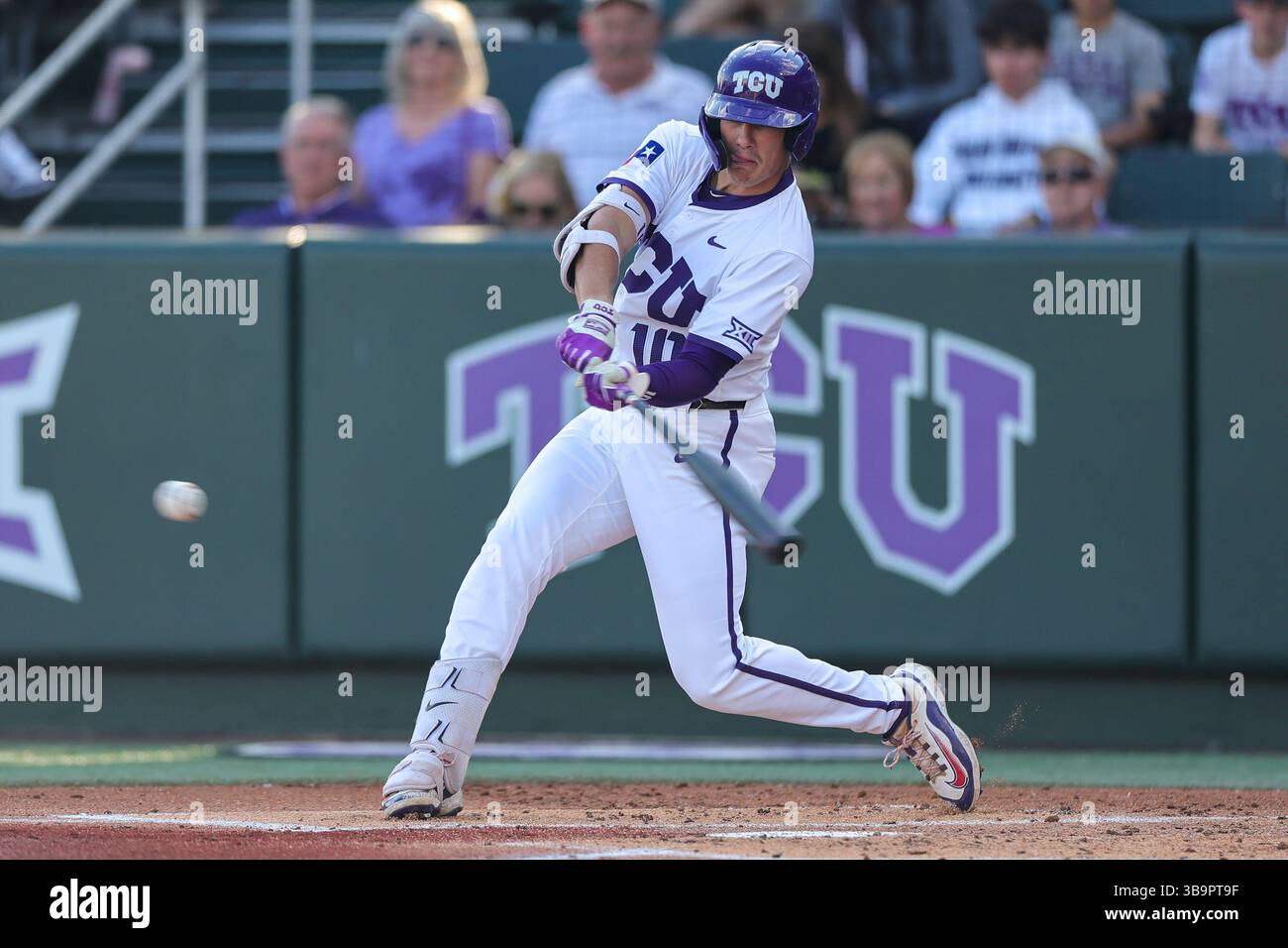 May 9, 2025: Texas Christian University's outfielder Sawyer Strosnider ...