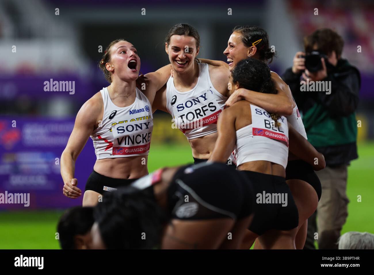 Guangzhou, China. 10th May, 2025. Belgian athletes Rani Vincke, Lien ...