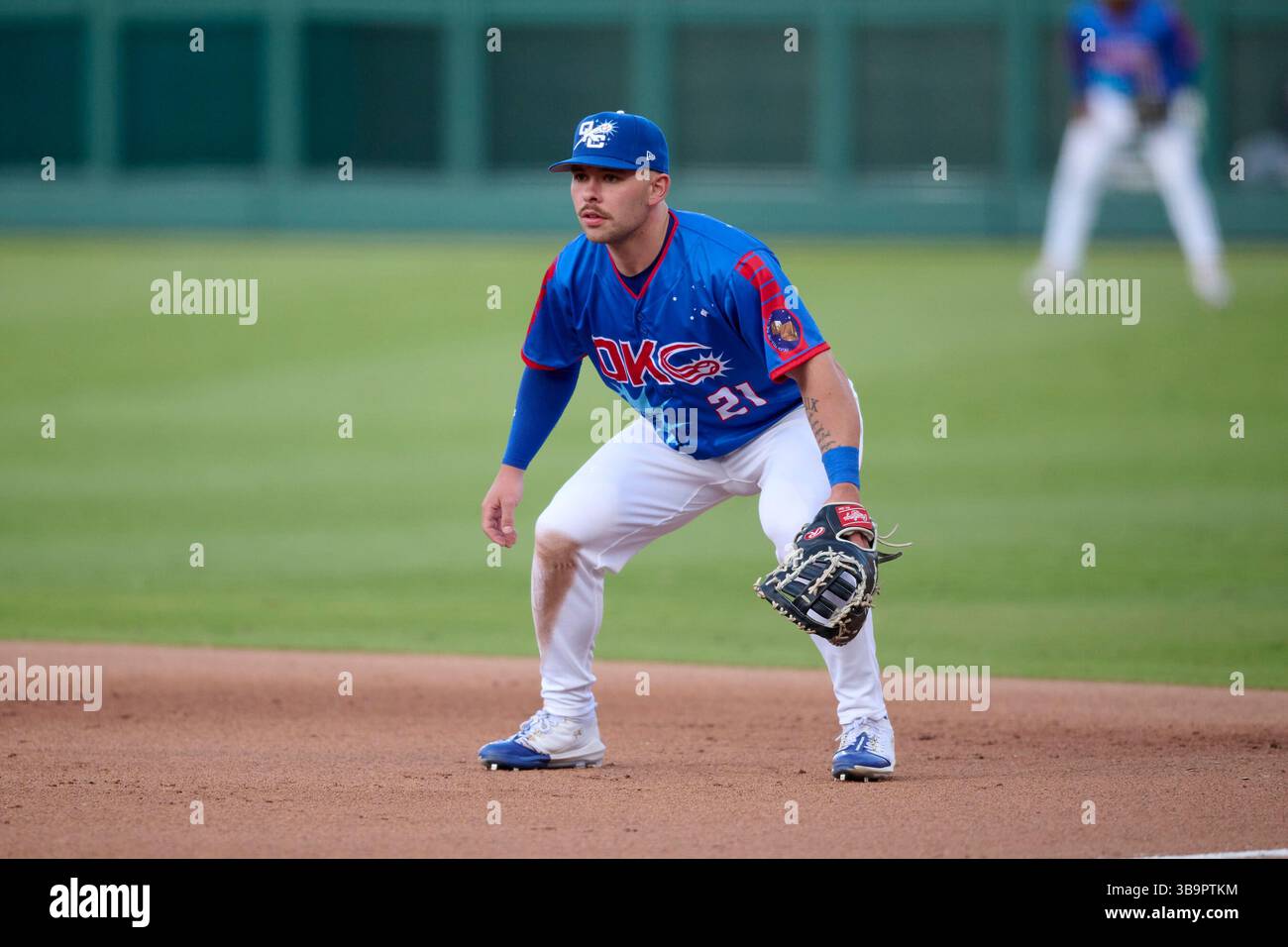 Oklahoma City Comets first baseman Dalton Rushing (21) during an MiLB ...