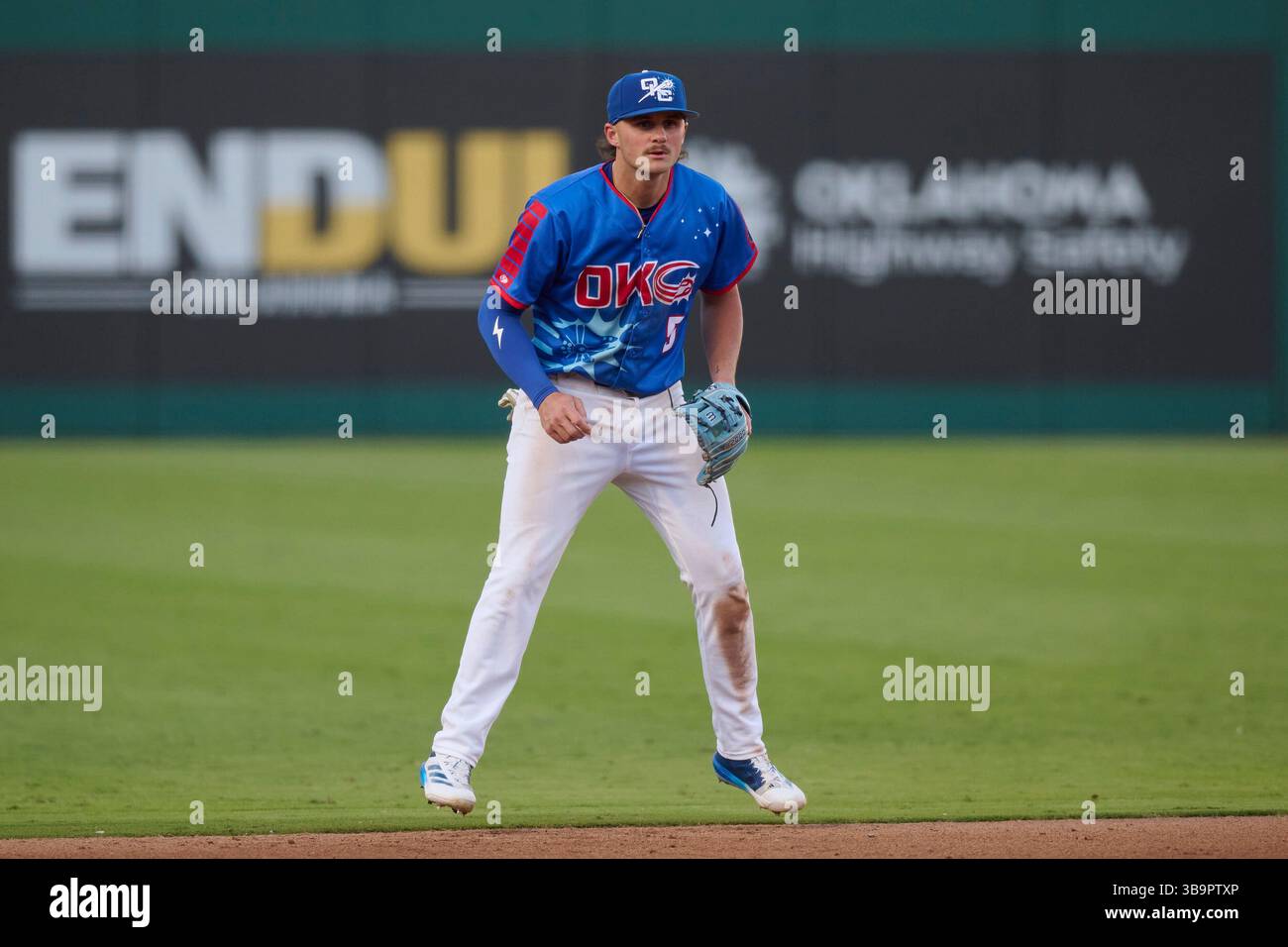 Oklahoma City Comets shortstop Alex Freeland (5) during an MiLB Pacific ...