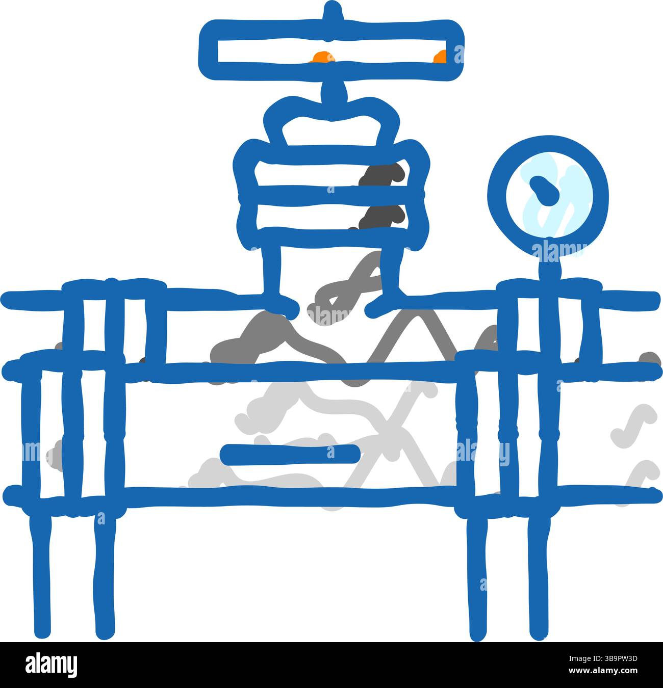 pipeline gas service icon doodle illustration Stock Vector Image & Art ...