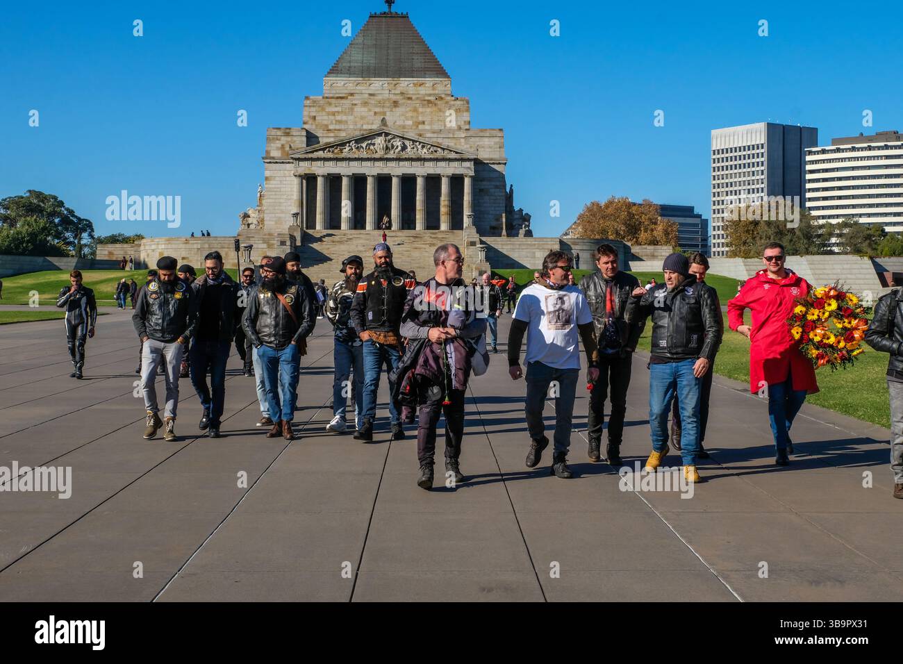 Melbourne, Australia. 10th May, 2025. Members of the Night Wolves M.C ...