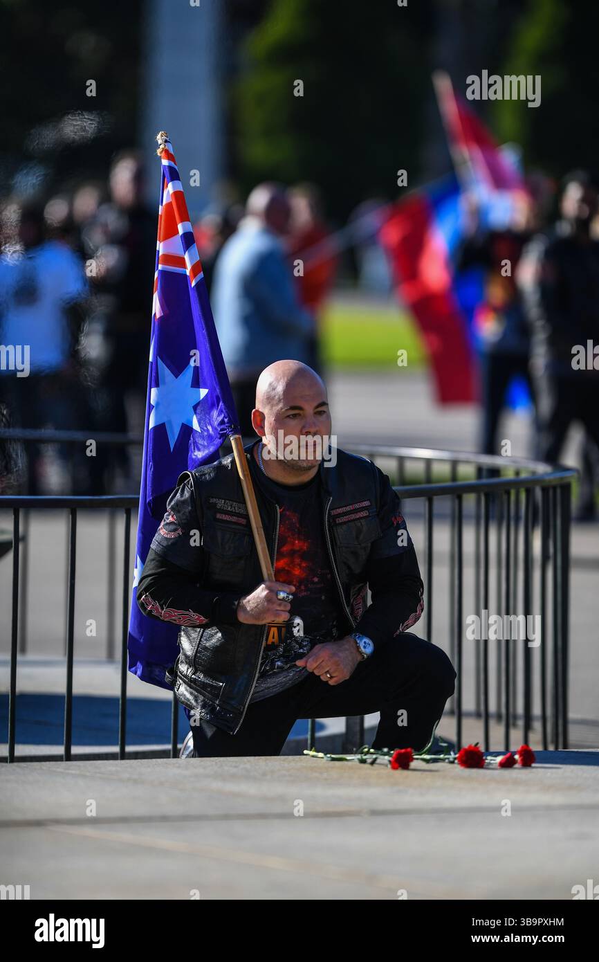 Melbourne, Australia. 10th May, 2025. A Night Wolves motorcycle club ...