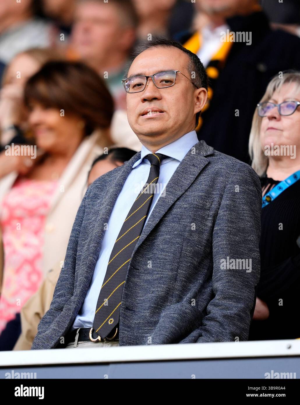 Wolverhampton Wanderers executive chairman Jeff Shi in the directors ...