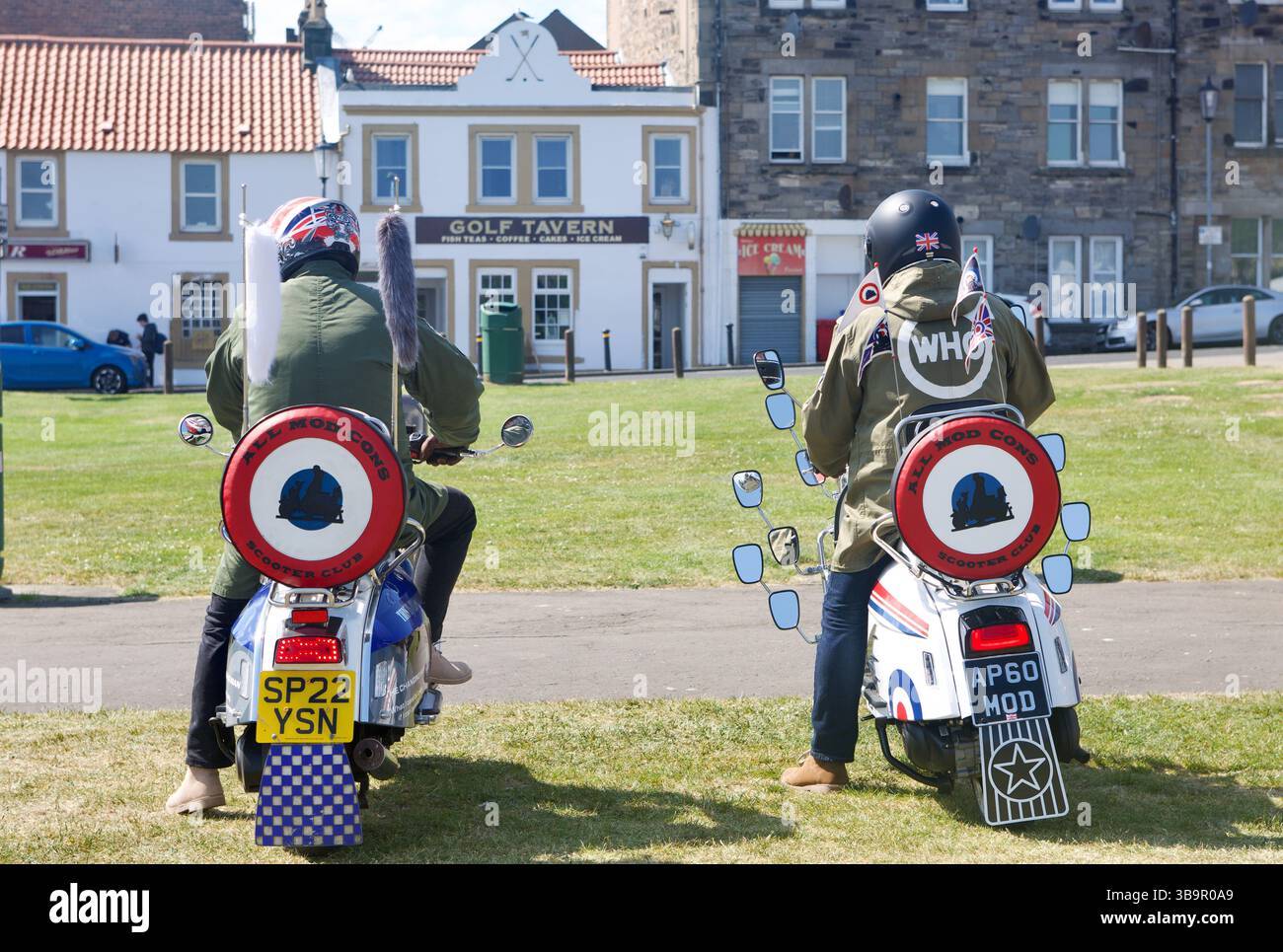 Burntisland, Fife, Scotland, UK, 10th May 2025: Members of the All Mod ...