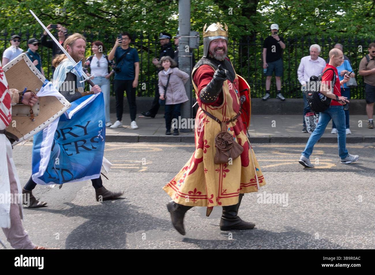 Edinburgh, 10th May 2025. The first ever Tartan Day Parade in Edinburgh ...