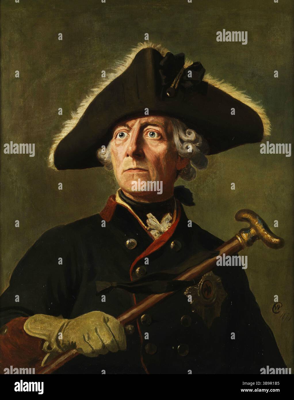 Portrait of Frederick II the Great by Wilhelm Camphausen (1870). One of ...