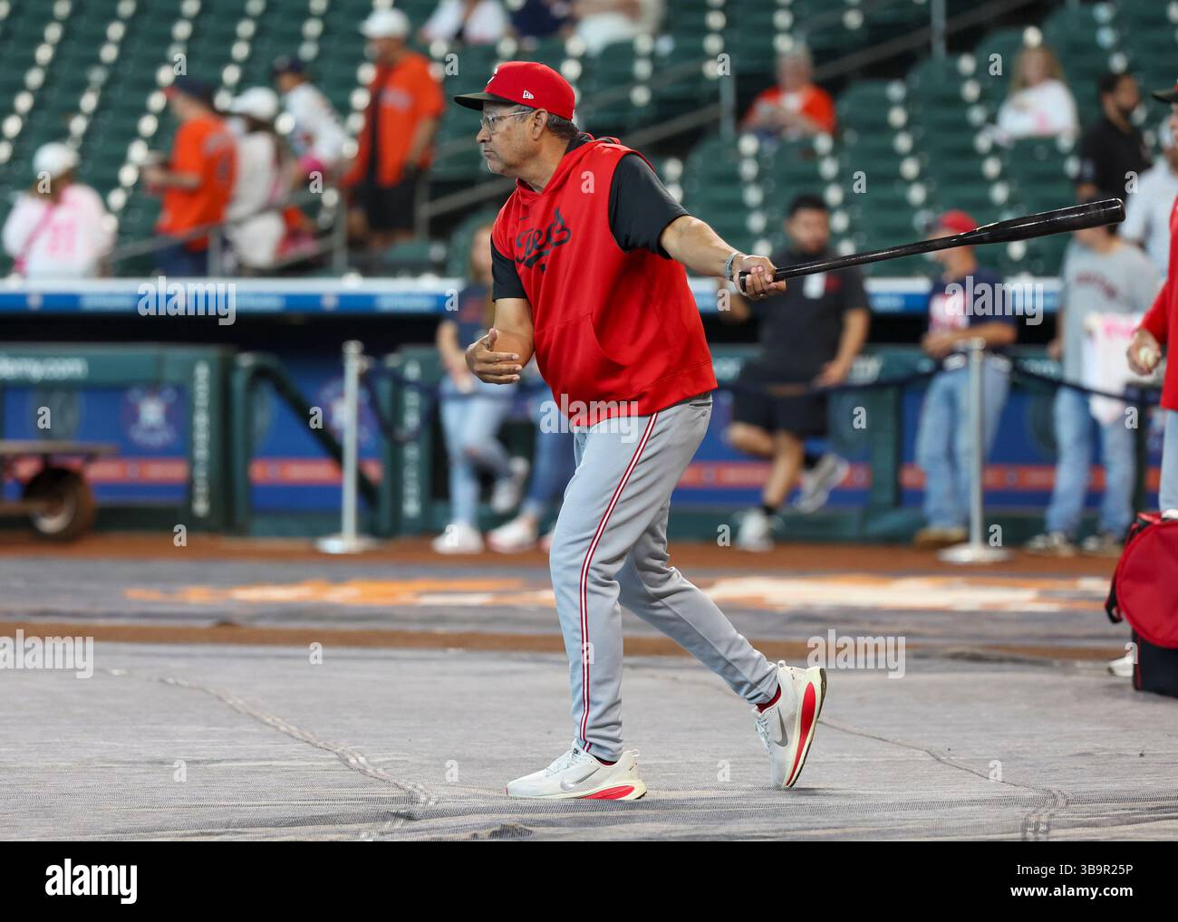 HOUSTON, TX - MAY 09: Cincinnati Reds assistant hitting coach Alex ...