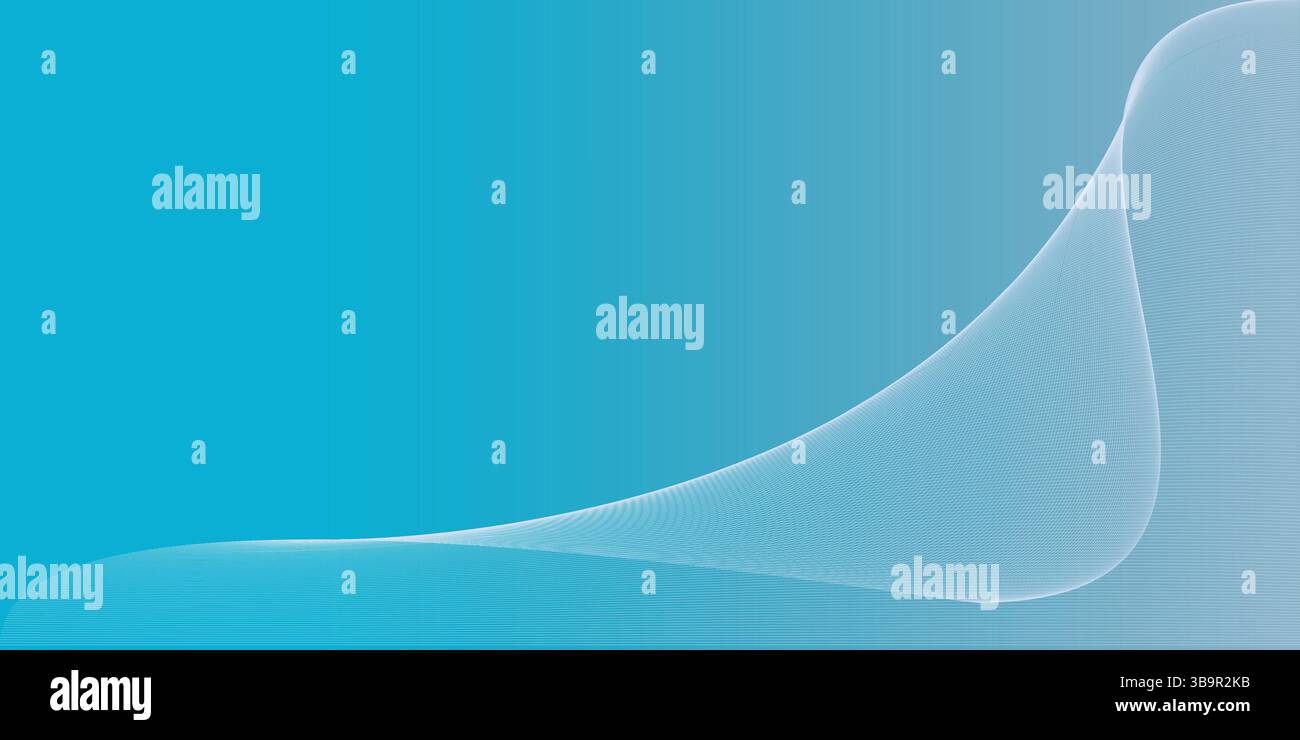 Light Blue Abstract Wave Background with Smooth Gradient and Minimal ...