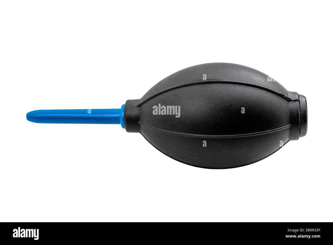 Rubber air blower for dust remover isolated on white with clipping path ...