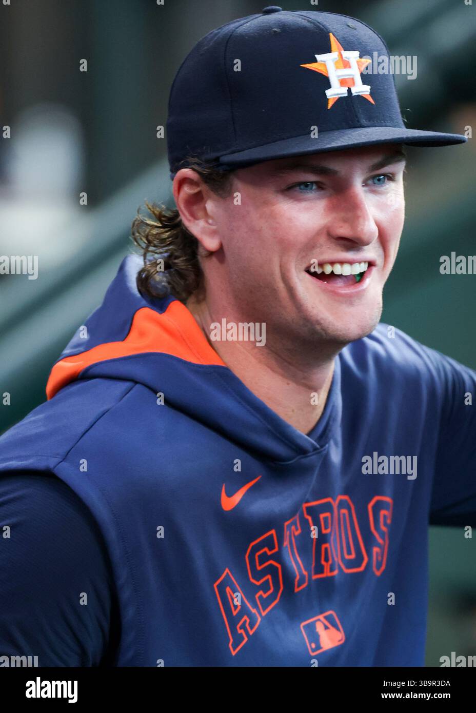 HOUSTON, TX - MAY 09: Houston Astros pitcher Forrest Whitley (55) is in ...