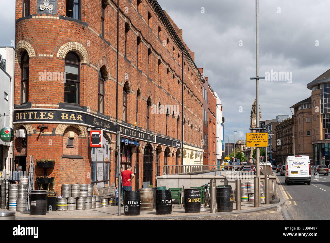 Belfast, Northern Ireland, United Kingdom - 2 May 2025: Historic brick ...