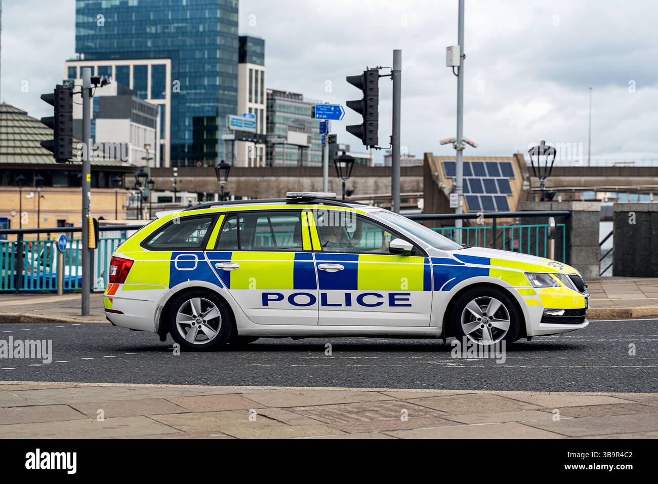 Belfast, Northern Ireland, United Kingdom - 2 May 2025: Police vehicle ...