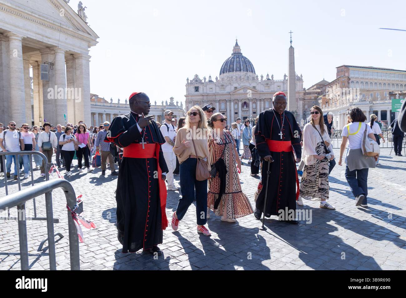 Rome, Italy. 10th May, 2025. Cardinals with the faithful in St. Peter's ...