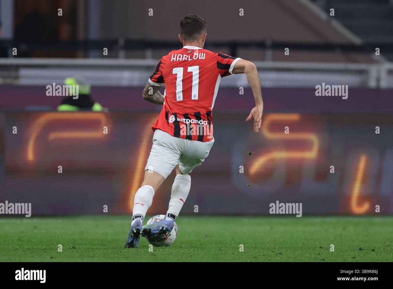 Milan, Italy. 9th May, 2025. Christian Pulisic of AC Milan bearing his ...