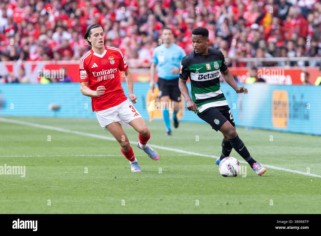 Lisbon, Portugal. May 10, 2025. Lisbon, Portugal. Sporting defender ...