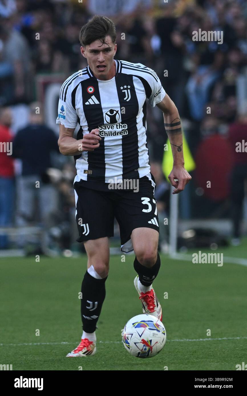 Rome, Italy, 10 May,2025 Nicolòo Savona of Juventus FC in action during ...