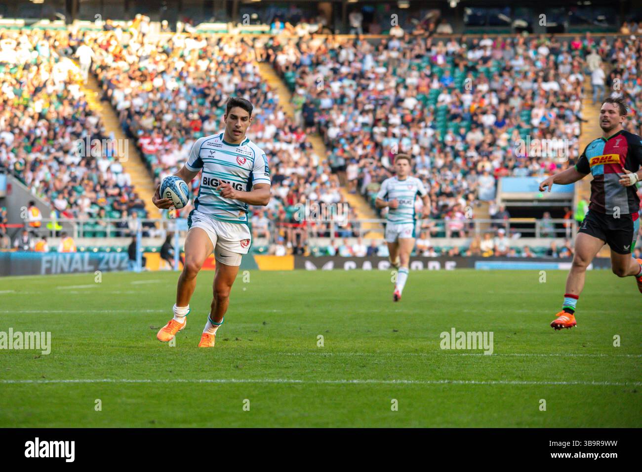 London, UK, 10th May 2025 Gloucester fullback Santi Carreras cannot be ...