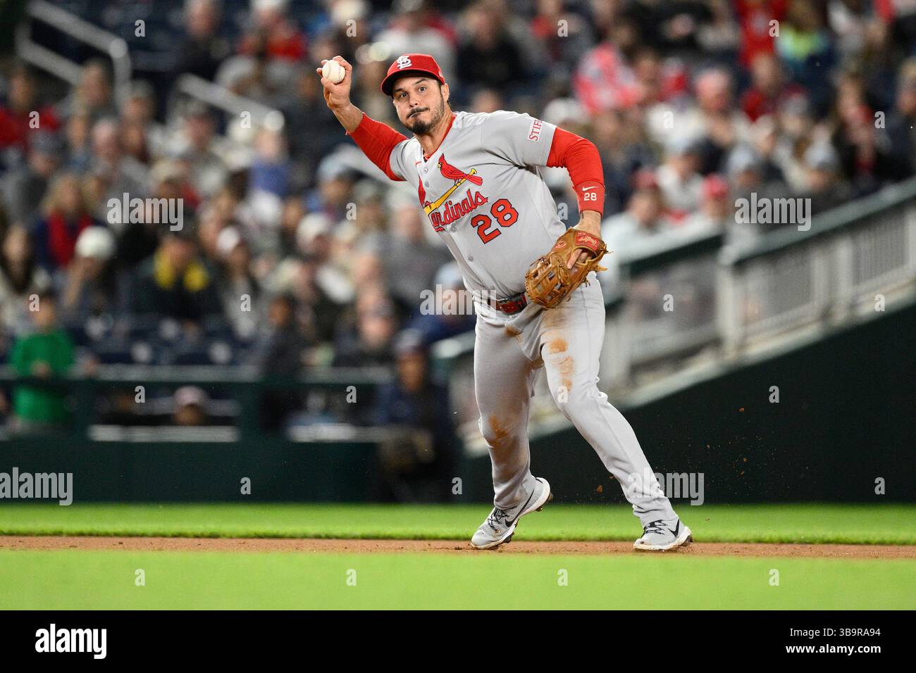 St. Louis Cardinals third baseman Nolan Arenado (28) in action during a ...
