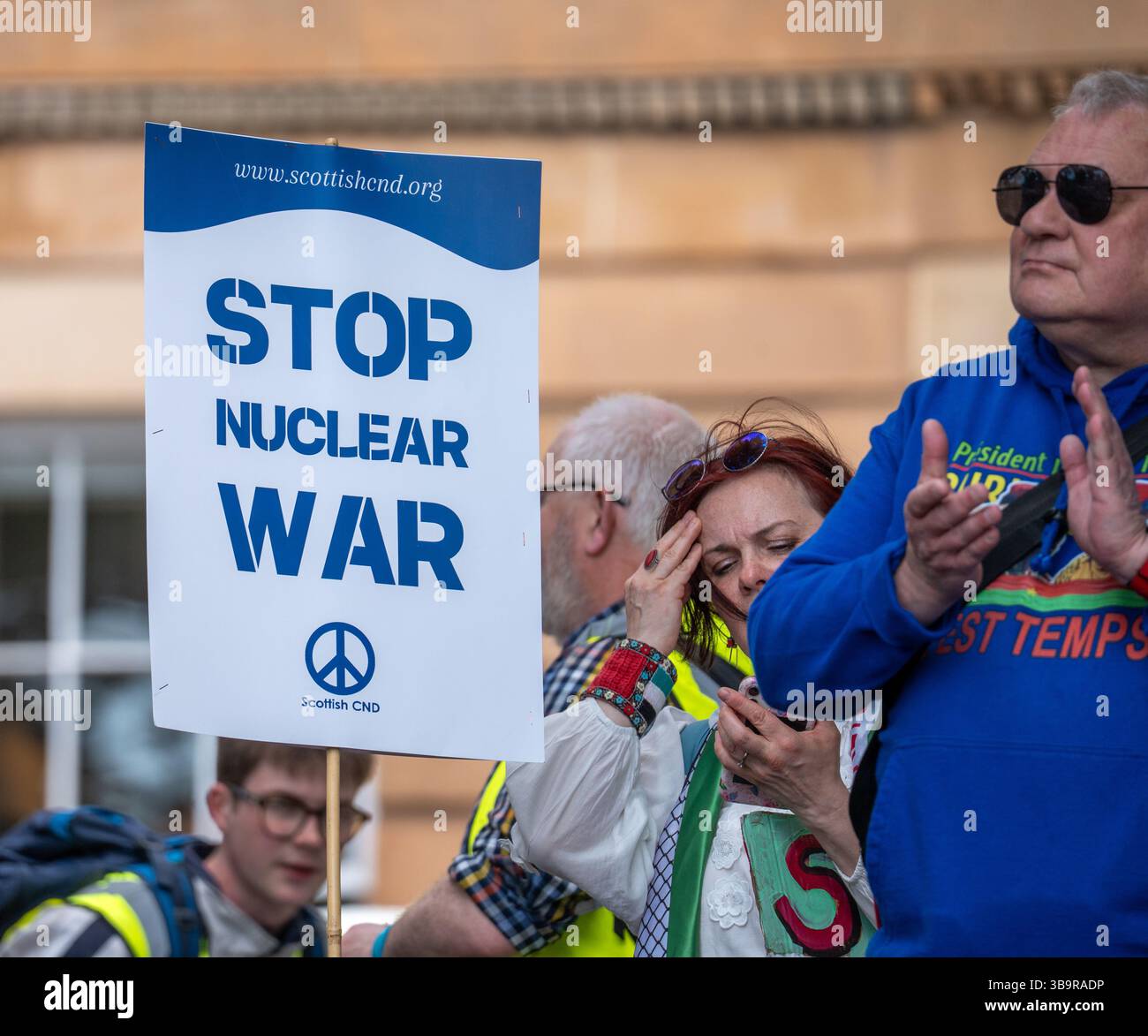 Glasgow, Scotland, UK. 10th May, 2025. Scottish CND and Stop the War ...