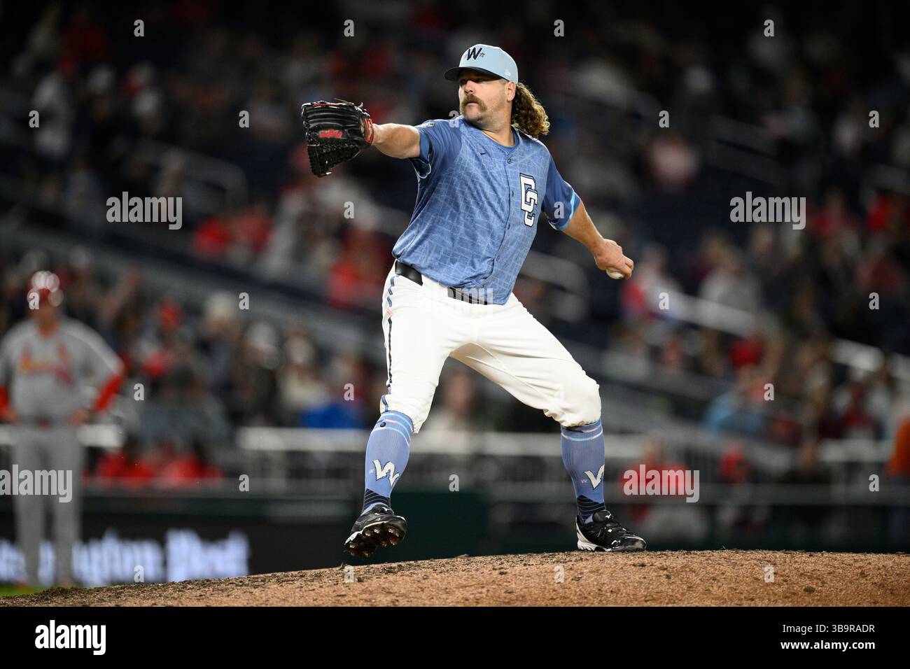 Washington Nationals relief pitcher Andrew Chafin (53) in action during ...