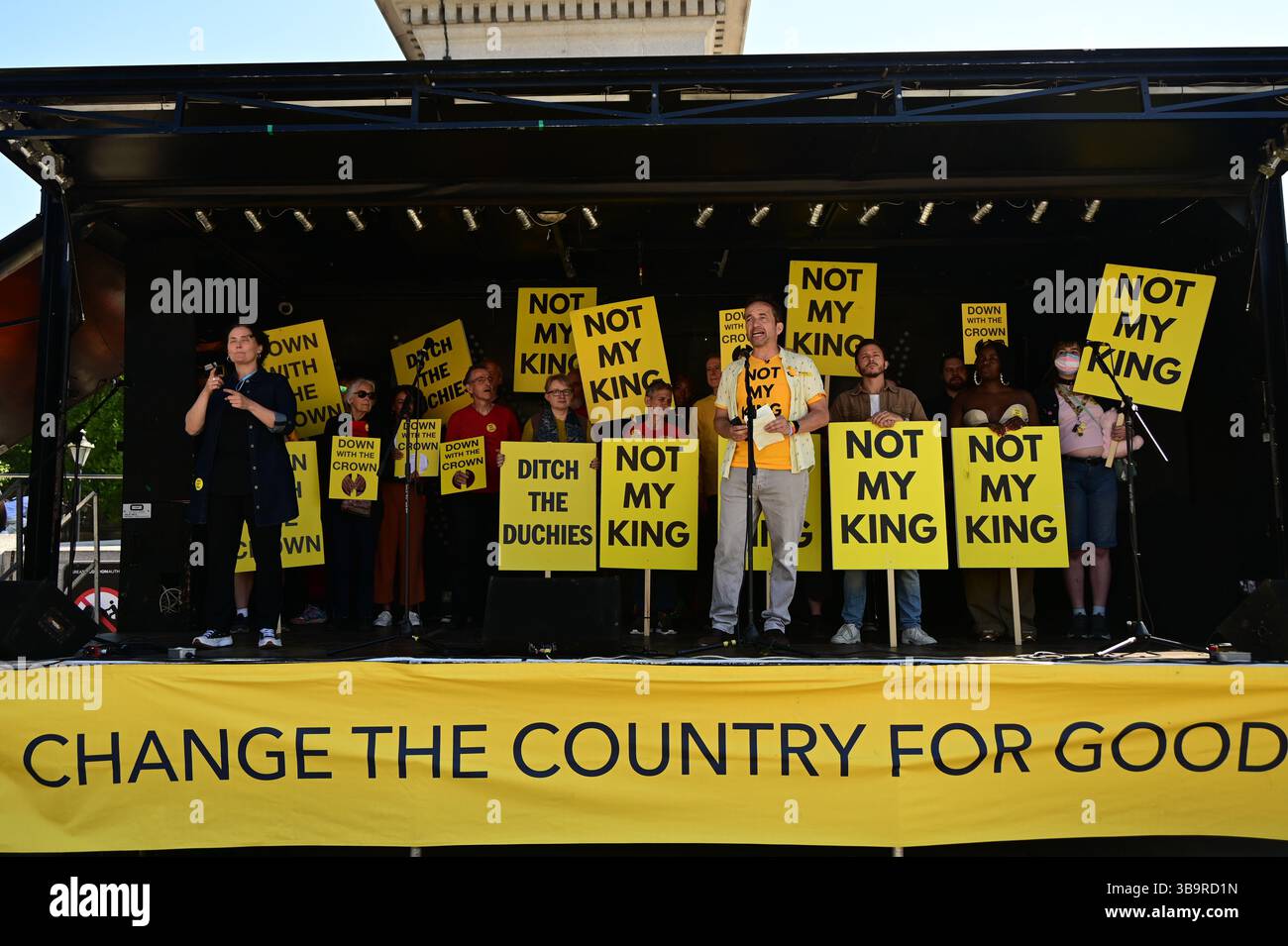 LONDON, UK. 10th May, 2025. Speaker Graham Smith is a CEO of Republic ...
