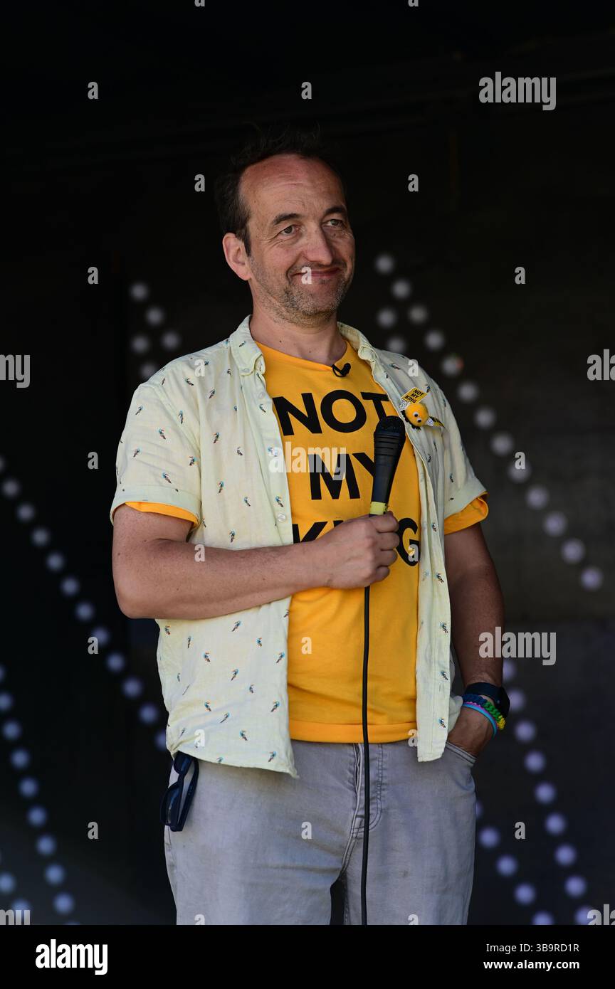 LONDON, UK. 10th May, 2025. Speaker Graham Smith is a CEO of Republic ...