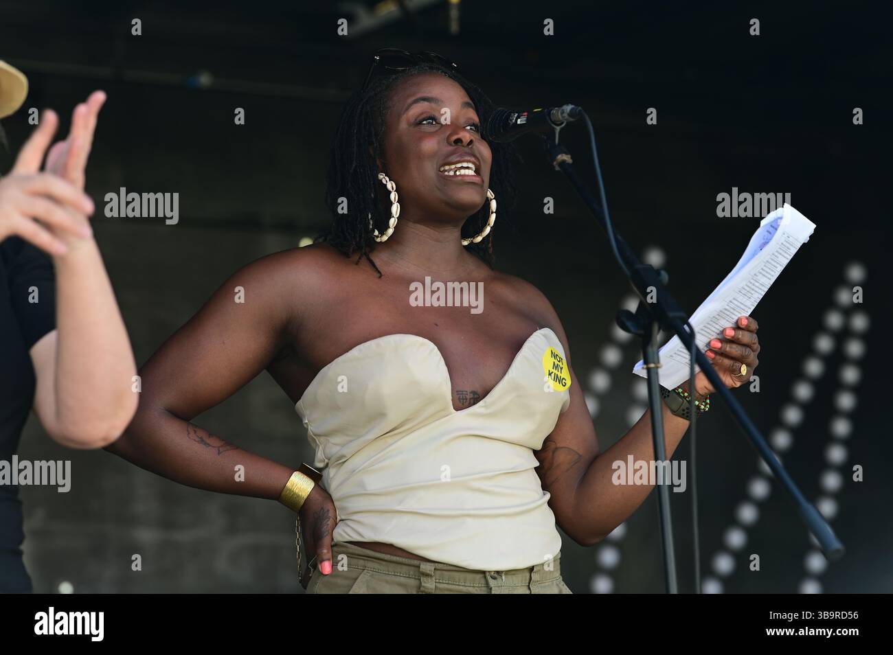LONDON, UK. 10th May, 2025. speaker Kelechi Okafor at the Republic Day ...