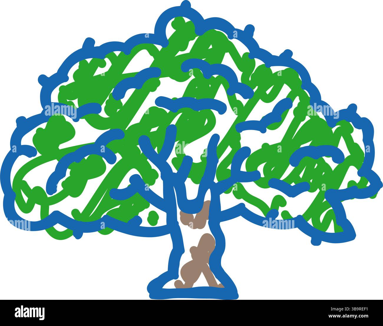 bodhi tree buddhism icon doodle illustration Stock Vector Image & Art ...