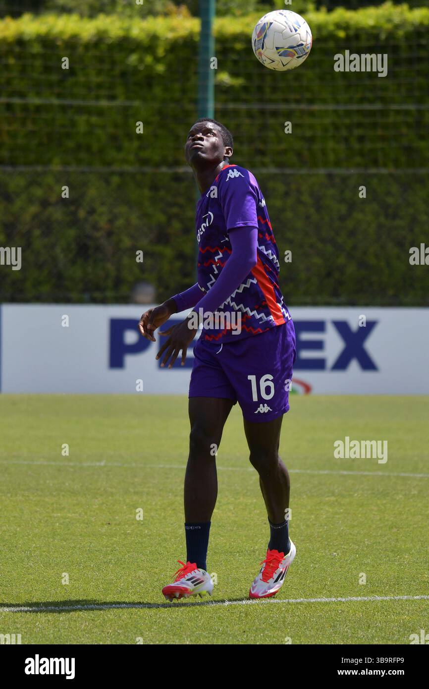 Musa Bala Keita (ACF Fiorentina) during the warm-up of the Primavera 1 ...