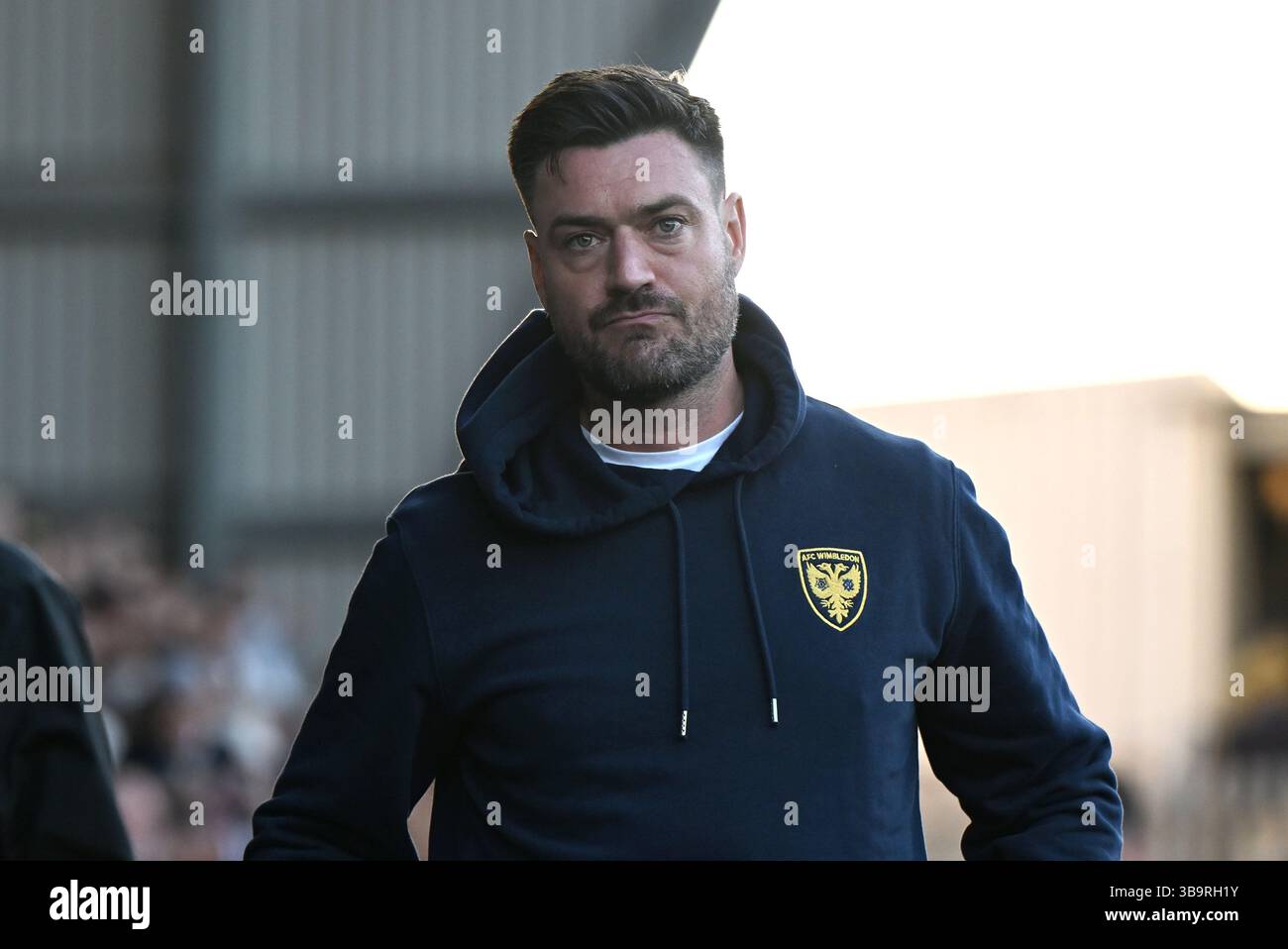 AFC Wimbledon manager Johnnie Jackson before the Sky Bet League Two ...