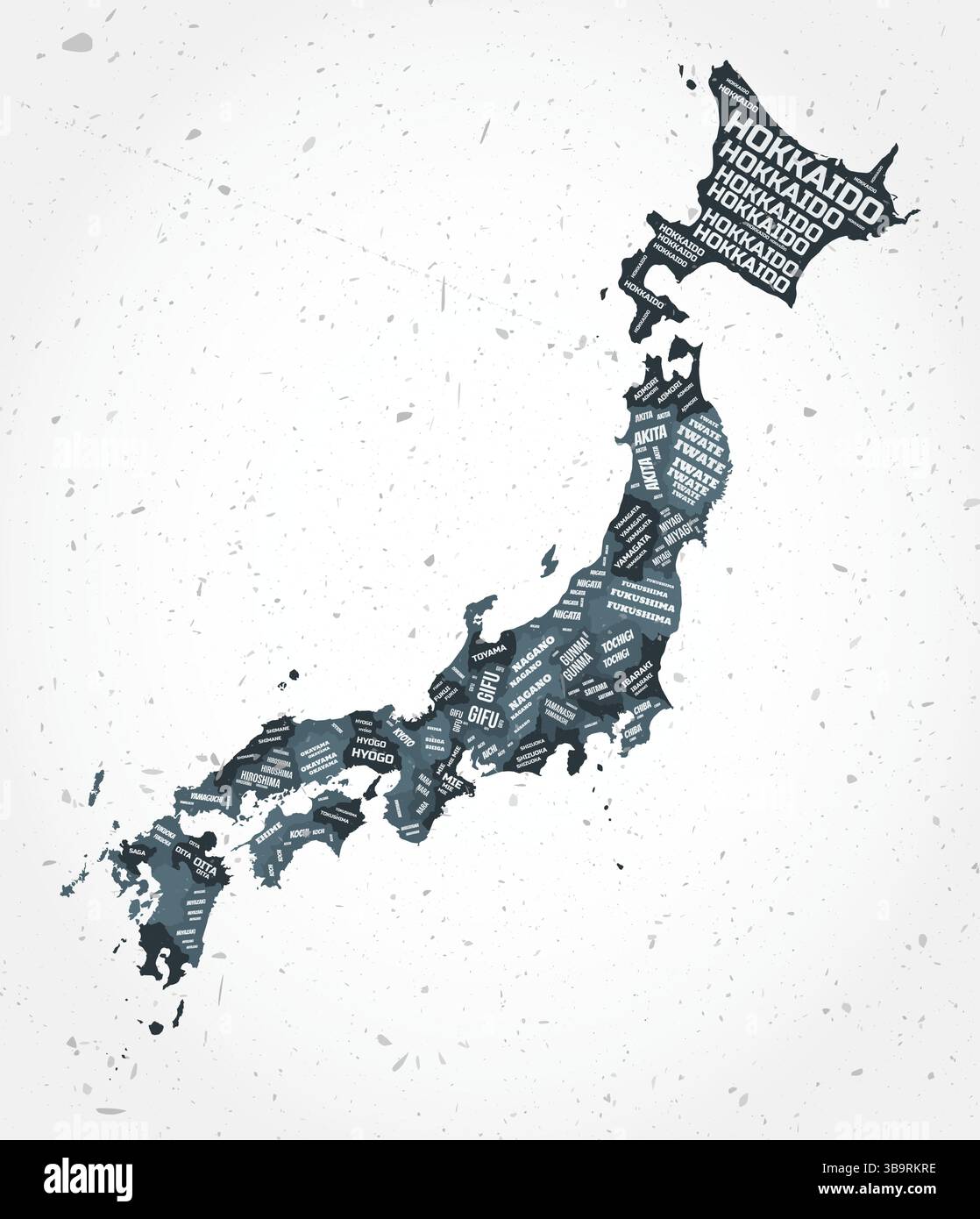 Japan country outline on map of asia hi-res stock photography and ...