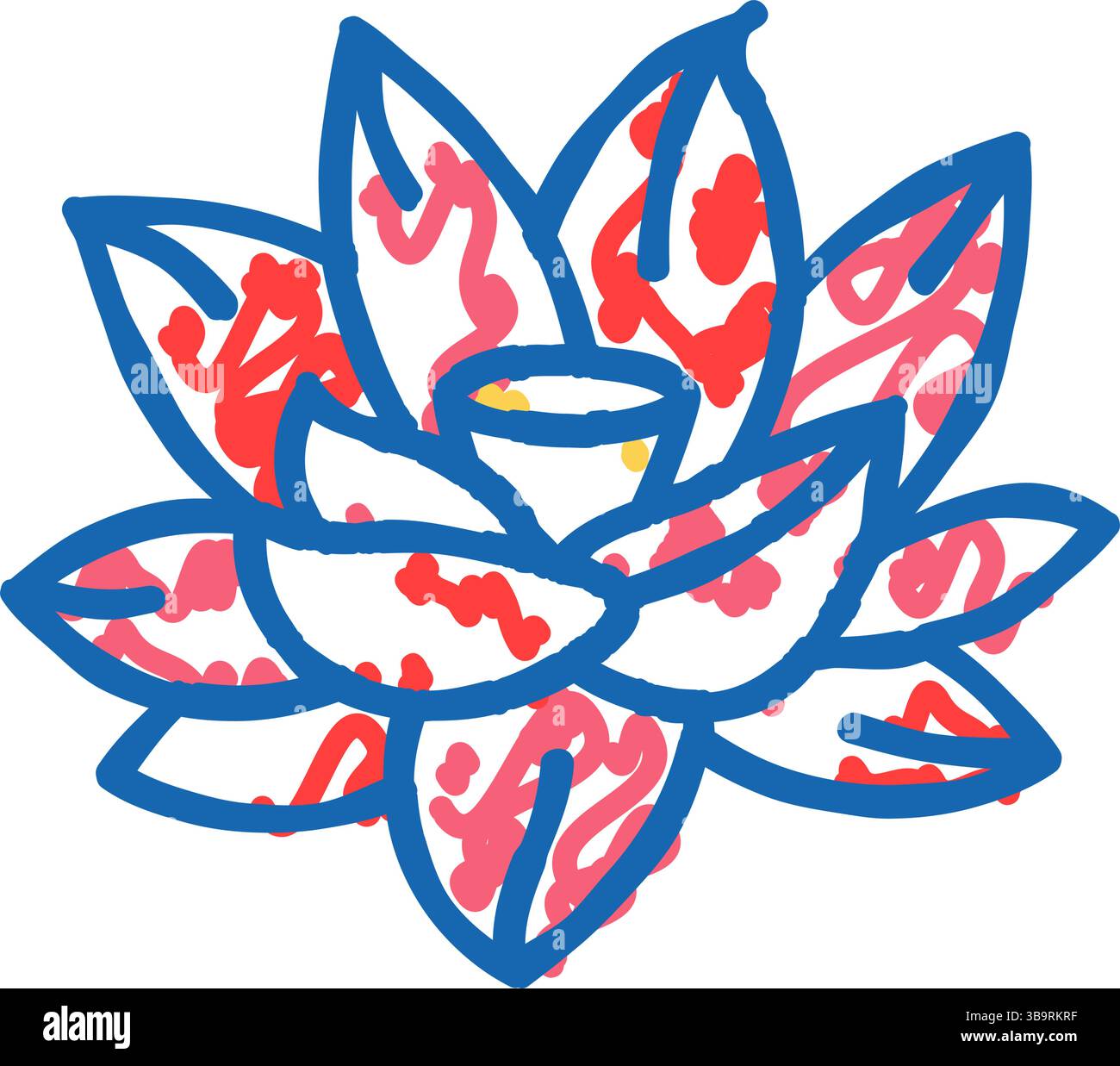 lotus flower god om icon doodle illustration Stock Vector Image & Art ...