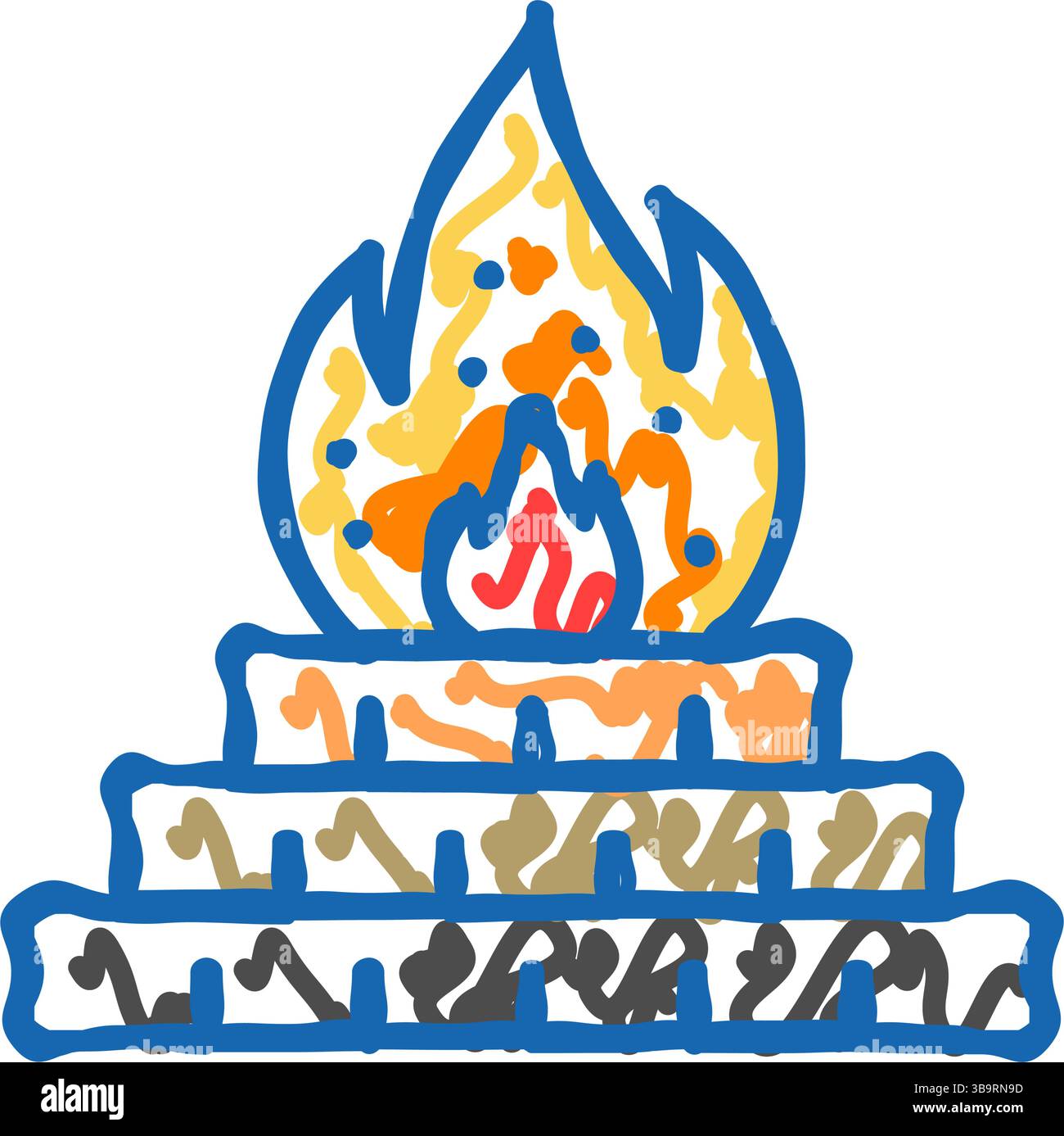 Agni pooja Stock Vector Images - Alamy